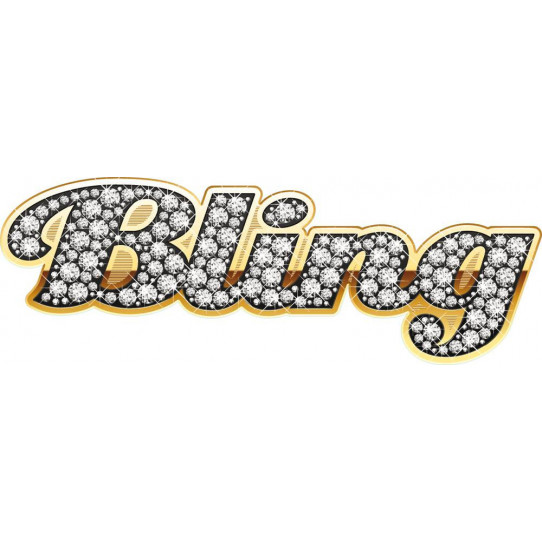 Stickers bling gold strass - Des prix 50% moins cher qu'en magasin