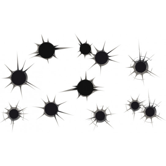 Stickers impacts balles - Des prix 50% moins cher qu'en magasin