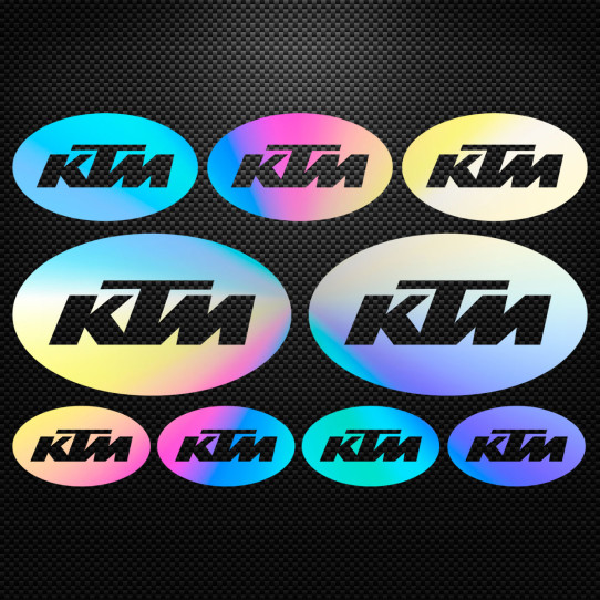 Stickers moto holographique - KTM - Des prix 50% moins cher qu'en magasin