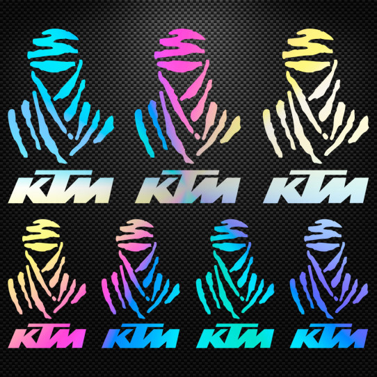 Stickers moto holographique - KTM DAKAR - Des prix 50% moins cher qu'en ...