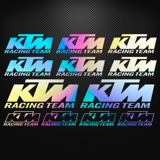 Stickers moto holographique - KTM RACING TEAM - Des prix 50% moins cher ...