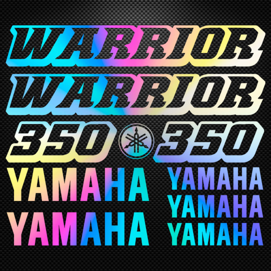 Stickers moto holographique - YAMAHA WARRIOR 350 - Des prix 50% moins ...