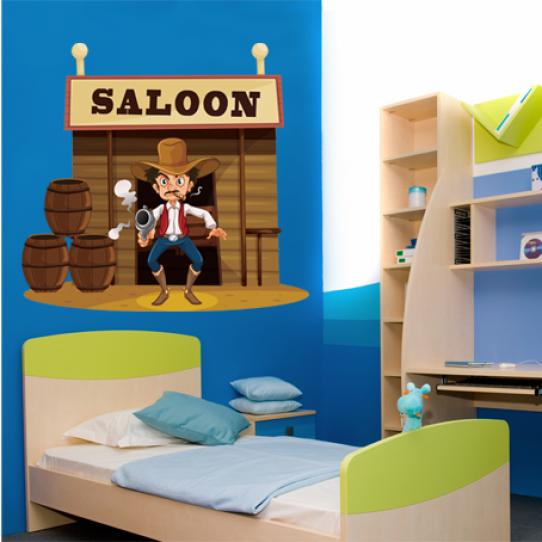 Stickers saloon - Des prix 50% moins cher qu'en magasin