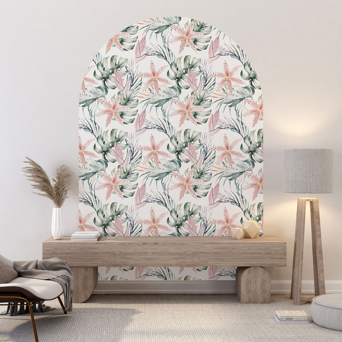 Stickers Arche - Motif floral - Des prix 50% moins cher qu'en magasin