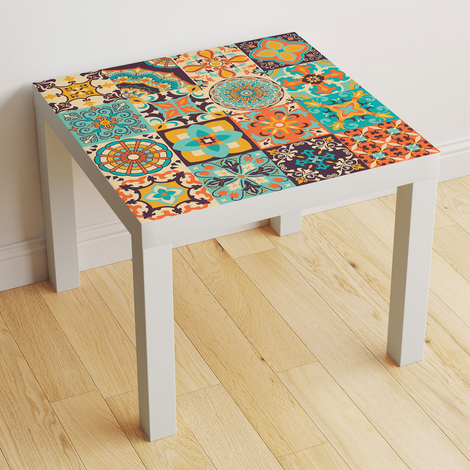 Stickers Table - Motif Carreaux de ciment - Des prix 50% moins cher qu ...