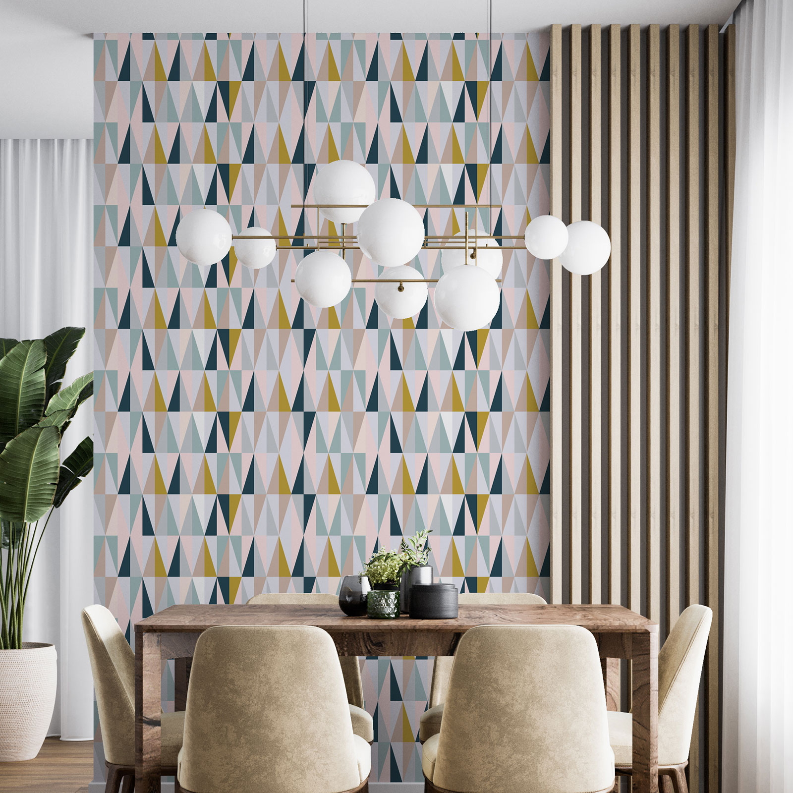Papier Peint Motifs Geometriques