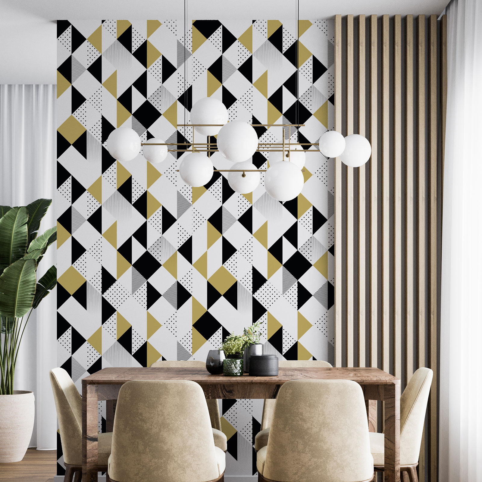 Papier Peint Motifs Geometriques