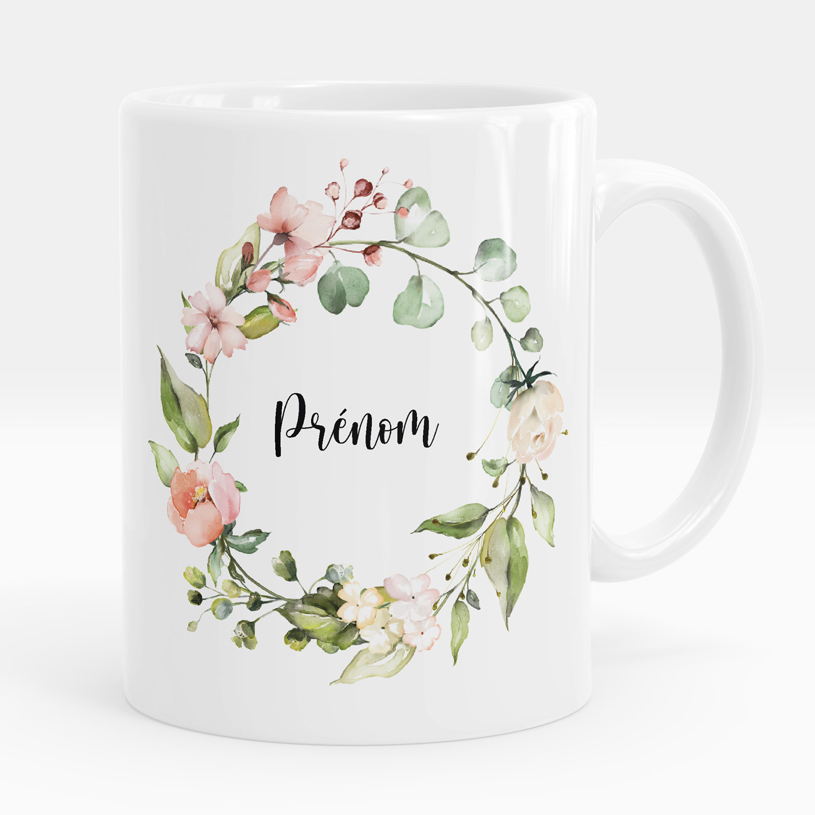 Mug - Tasse personnalisée - Fleurs - Des prix 50% moins cher qu'en magasin