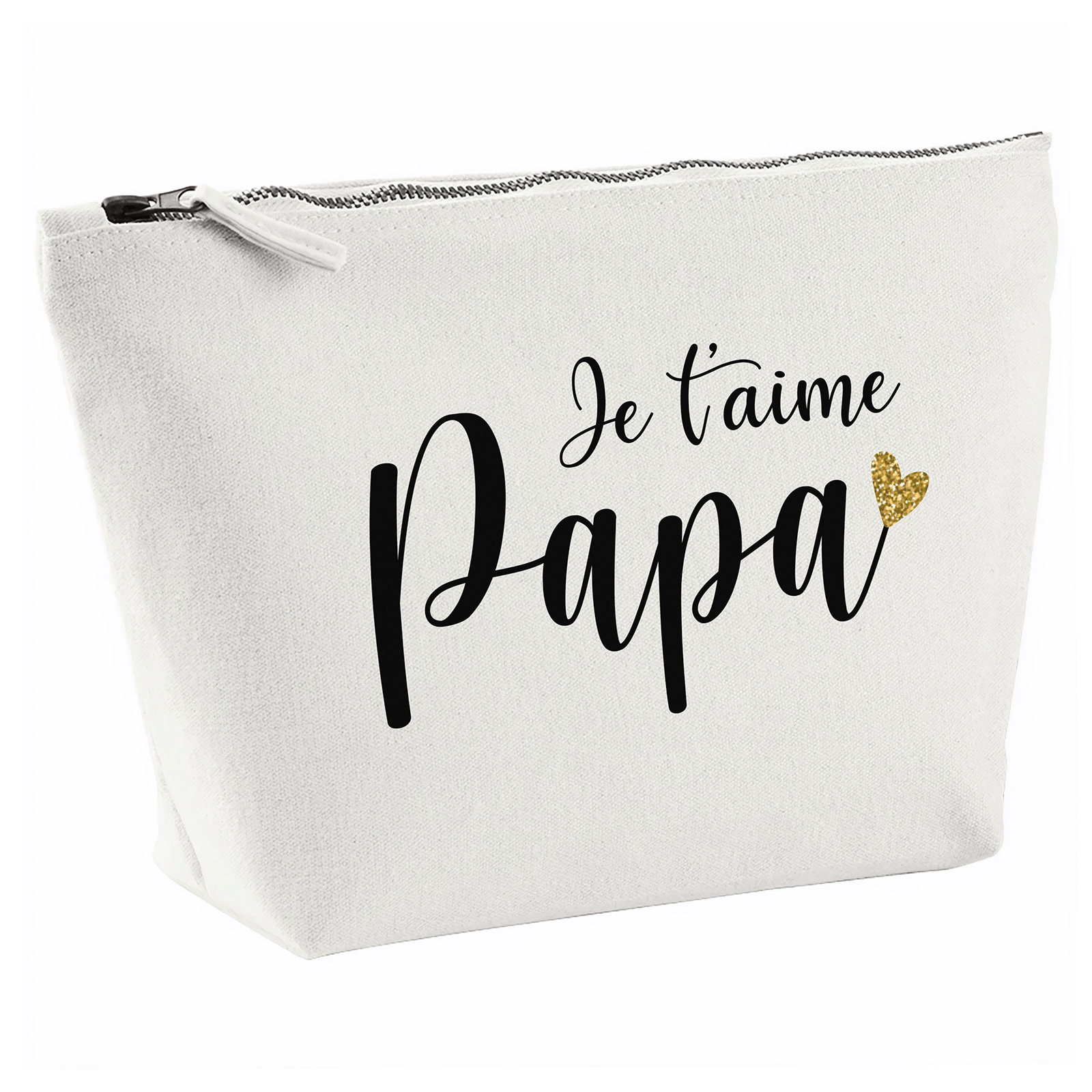Pochette en toile 28x18 cm - Je t'aime papa - Des prix 50% moins cher ...