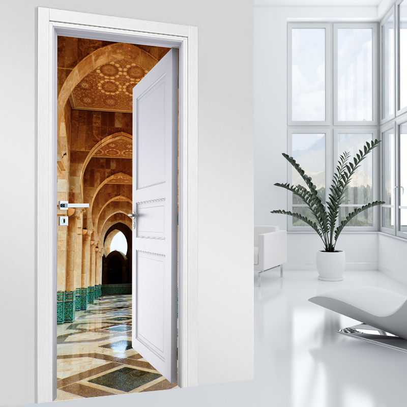 Stickers pour porte - Couloir Mosquée Hassan II - Des prix 50% moins ...