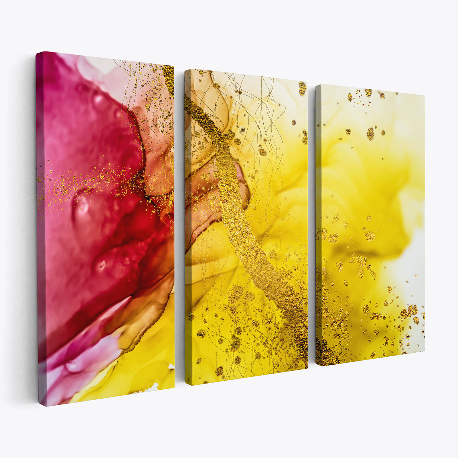 Tableau triptyque - Abstrait - Des prix 50% moins cher qu'en magasin
