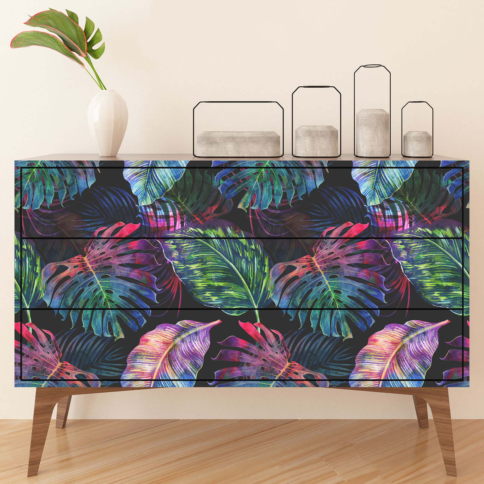 Stickers meuble - Motif Tropical - Des prix 50% moins cher qu'en magasin