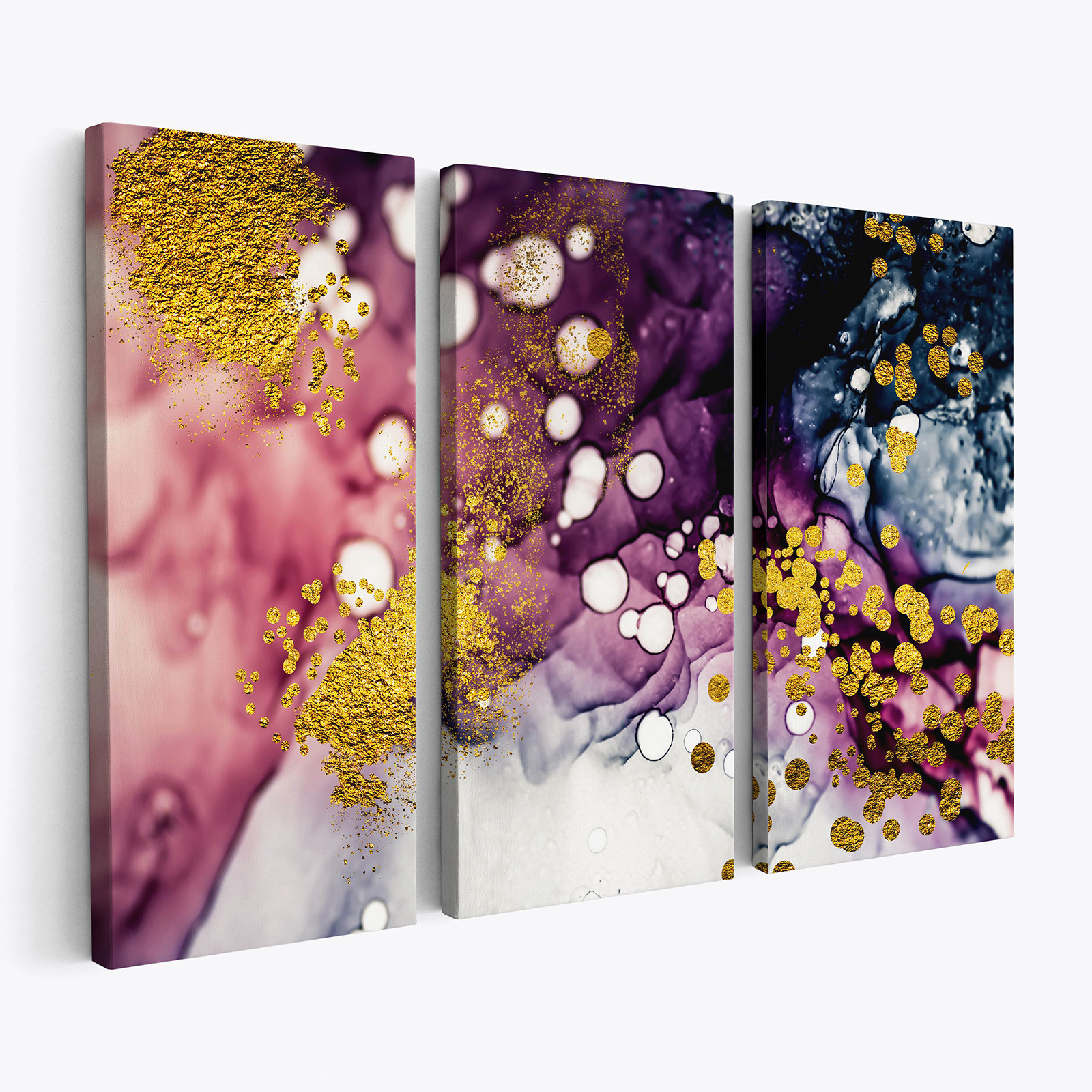 Tableau triptyque - Abstrait - Des prix 50% moins cher qu'en magasin