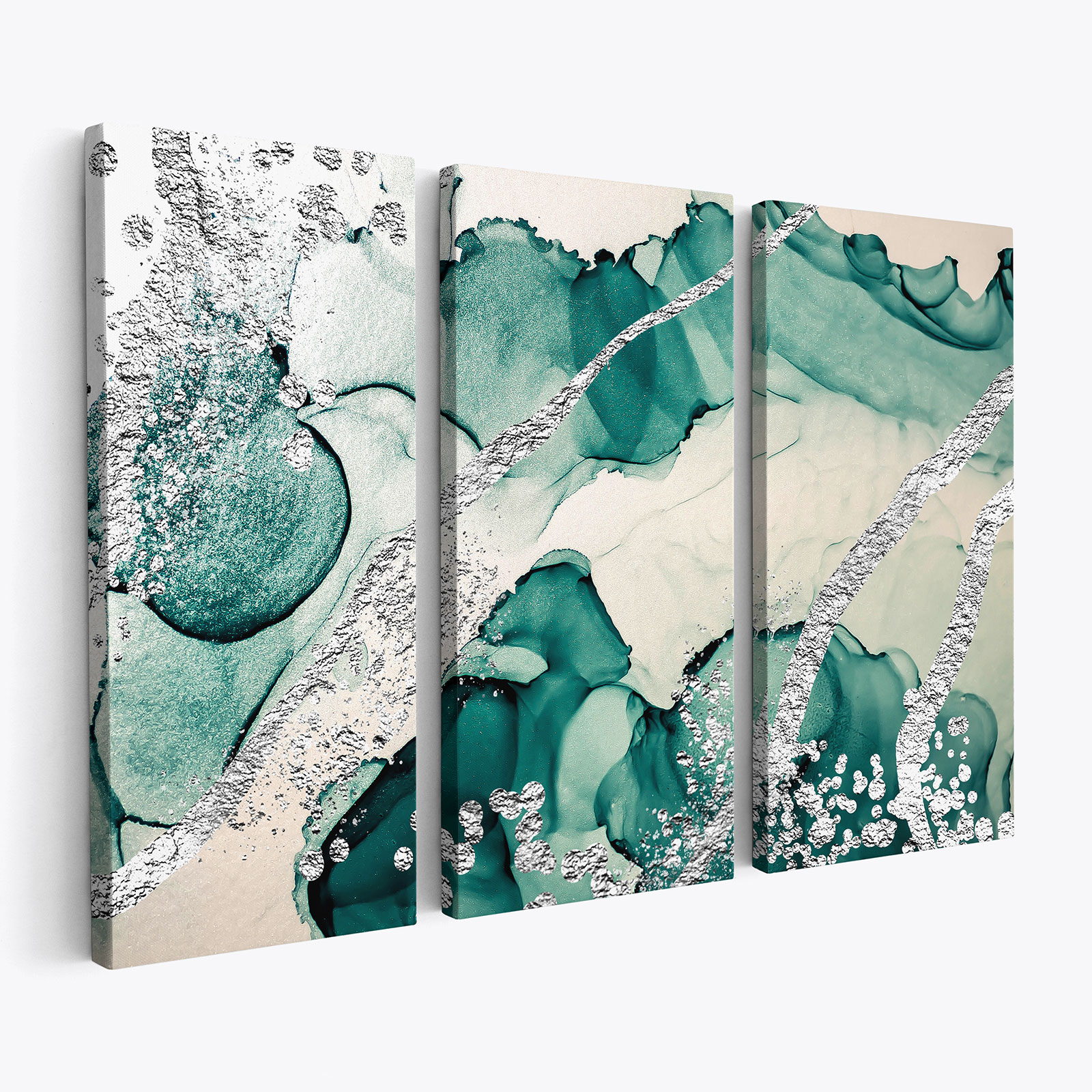 Tableau triptyque - Abstrait - Des prix 50% moins cher qu'en magasin